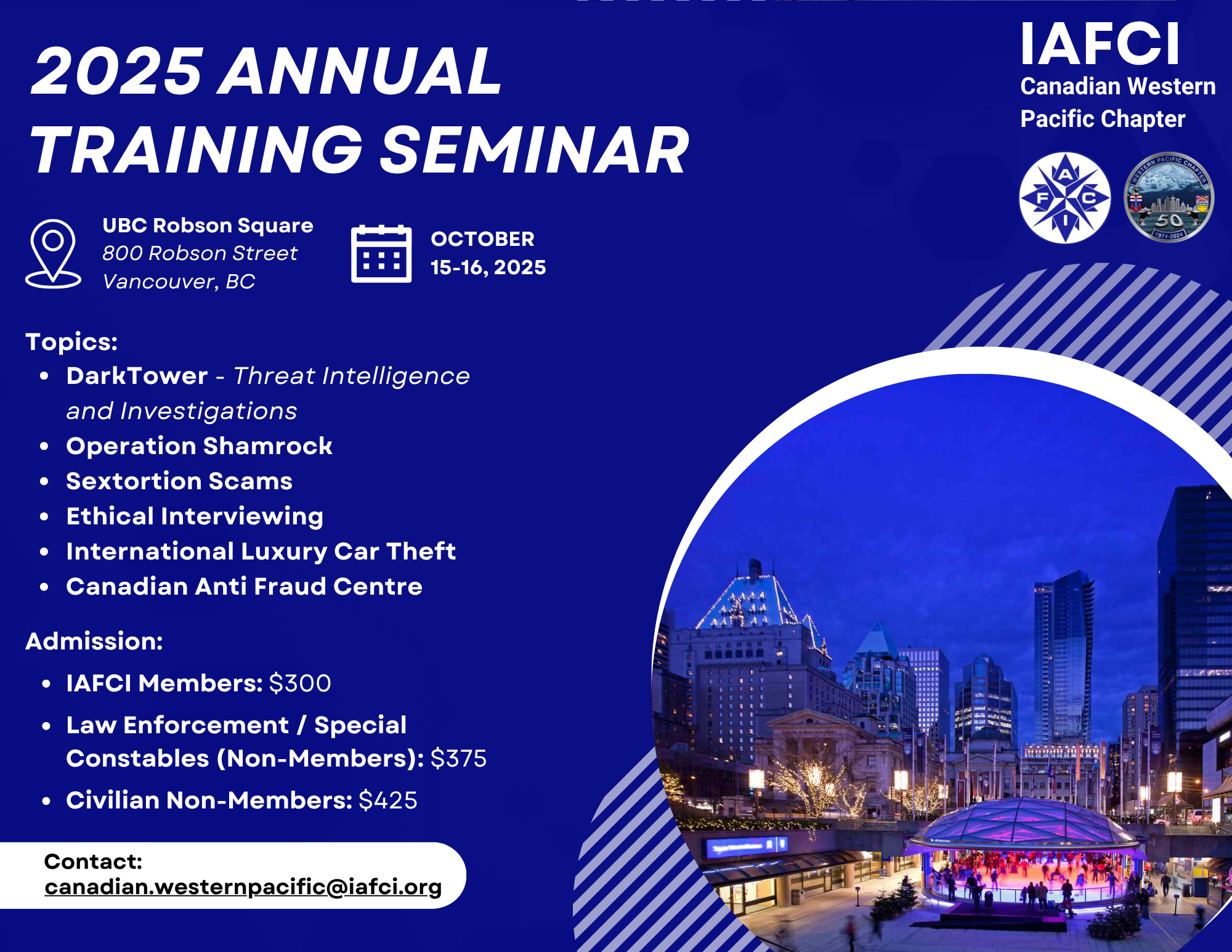 Canadian Western Pacific Chapter Annual Training Seminar - October 15-16